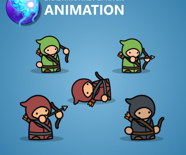 ArtStation - Super Tiny Archer Character 3-Packs | Game Assets