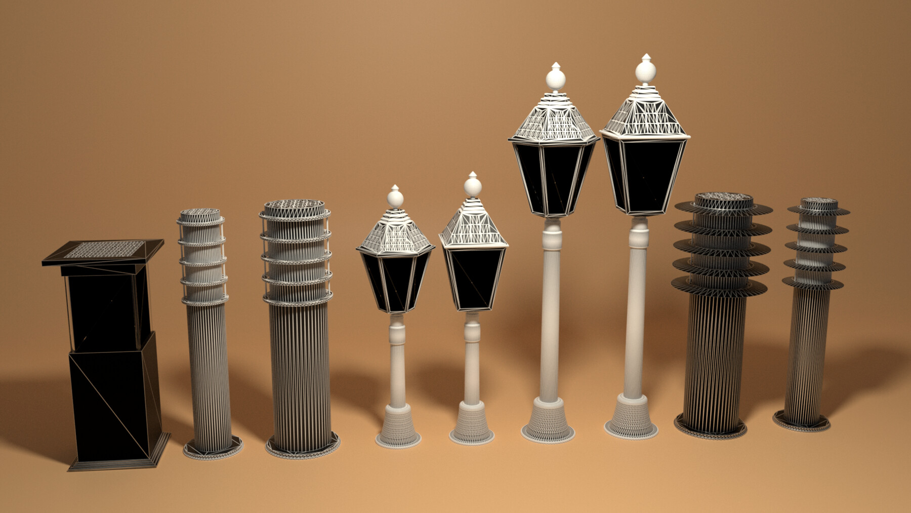 ArtStation - Solar Garden Light Collection 3D model | Resources