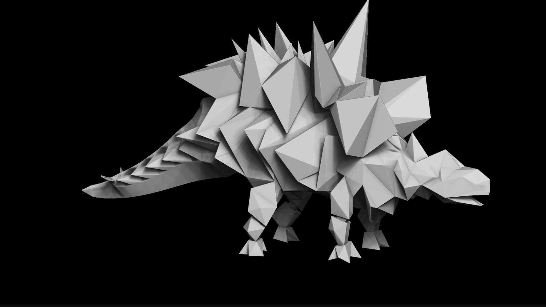 ArtStation - Origami Stegosaurus | Resources