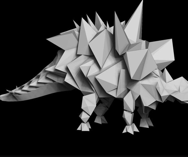 ArtStation - Origami Stegosaurus | Resources