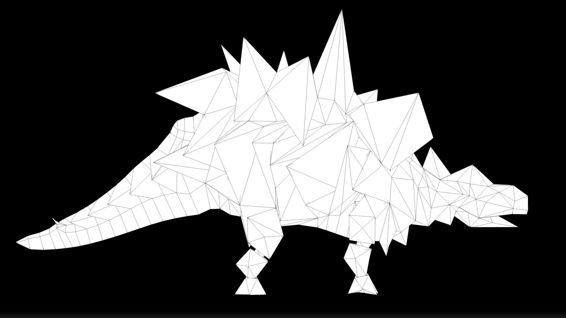 ArtStation - Origami Stegosaurus | Resources