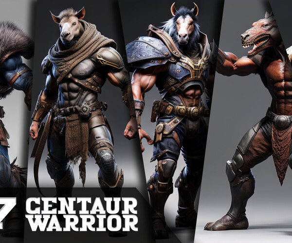 ArtStation - 187 Centaur Warrior (More Than 7K Resolution) | Artworks