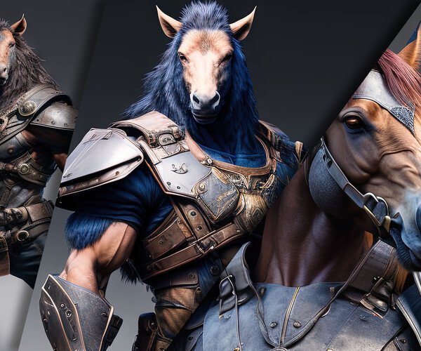 ArtStation - 187 Centaur Warrior (More Than 7K Resolution) | Artworks