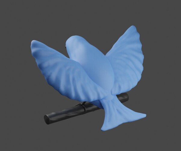 ArtStation - BLUEBIRD 3D Model | Resources