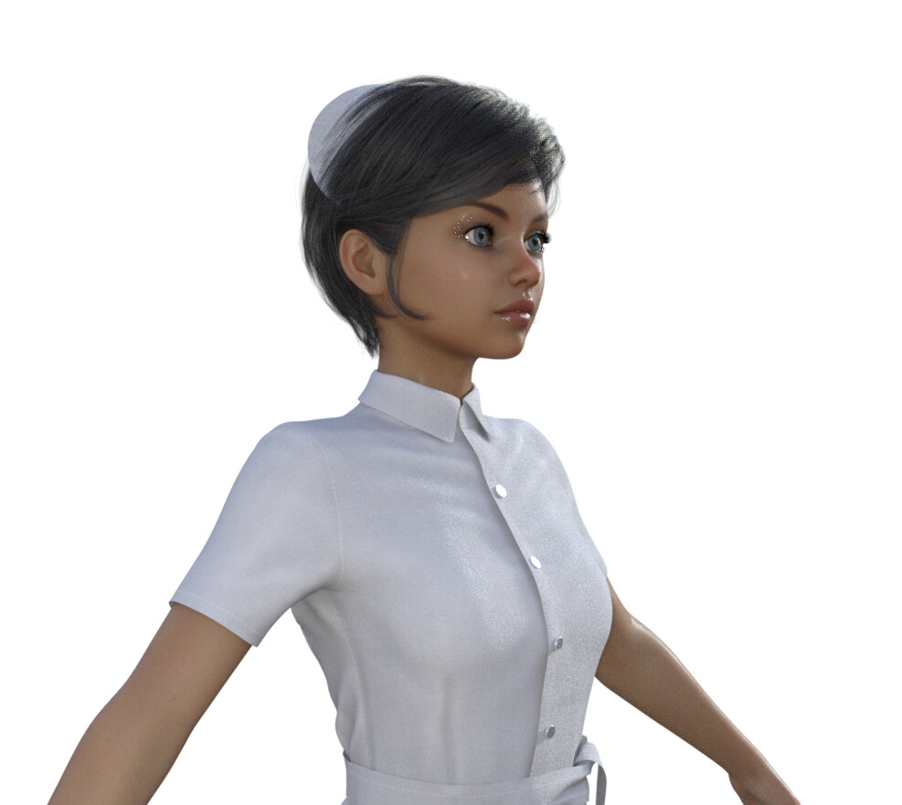 ArtStation - Nurse Realistic Character (Realistic Character) (High Poly ...