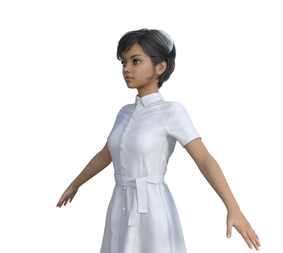 ArtStation - Nurse Realistic Character (Realistic Character) (High Poly ...