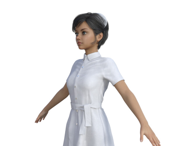 ArtStation - Nurse Realistic Character (Realistic Character) (High Poly ...