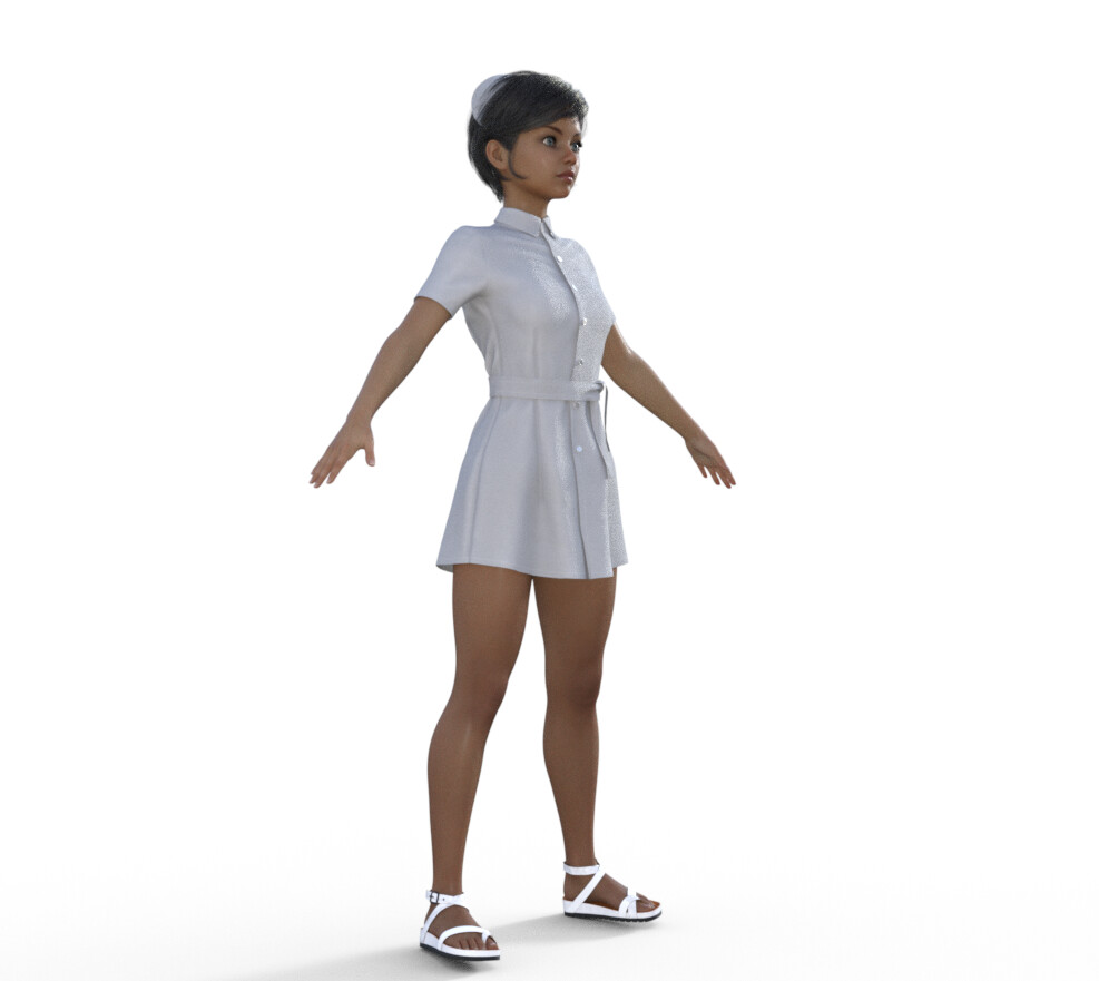 ArtStation - Nurse Realistic Character (Realistic Character) (High Poly ...