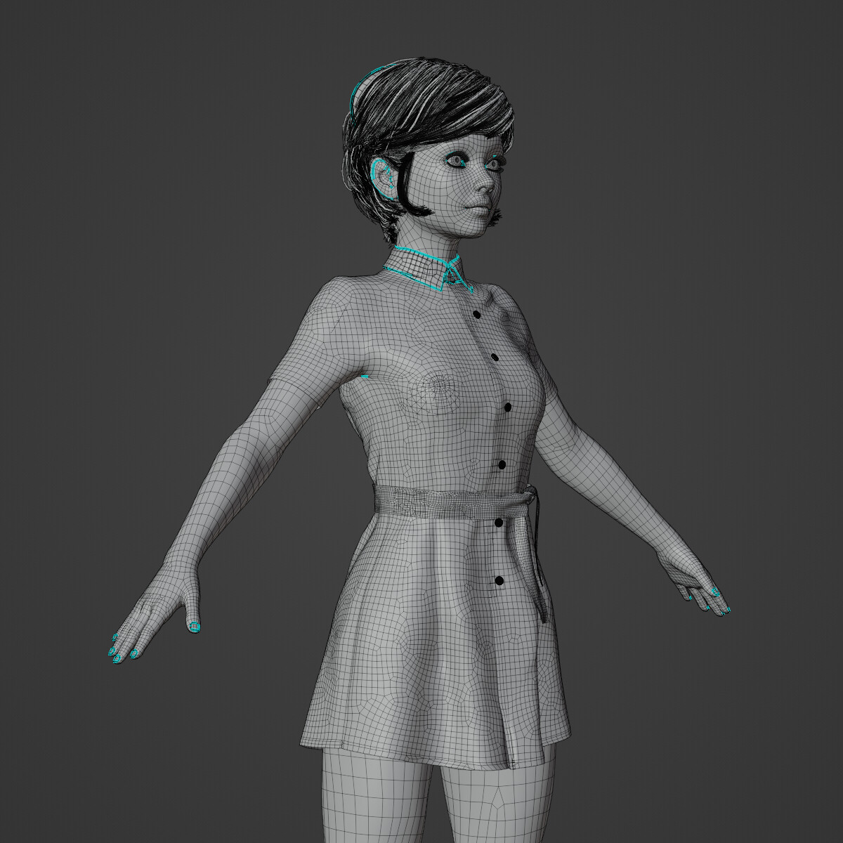ArtStation - Nurse Realistic Character (Realistic Character) (High Poly ...
