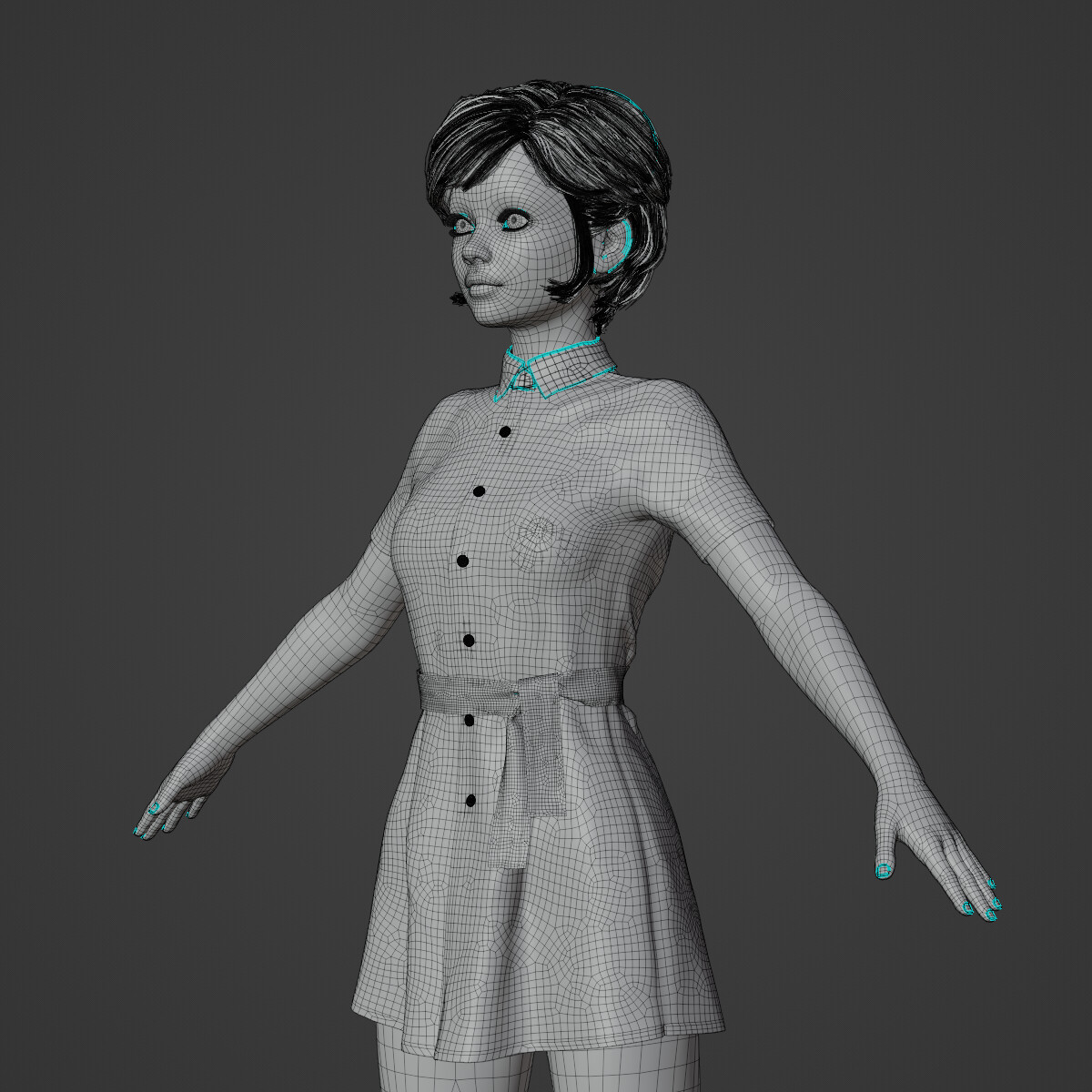 ArtStation - Nurse Realistic Character (Realistic Character) (High Poly ...