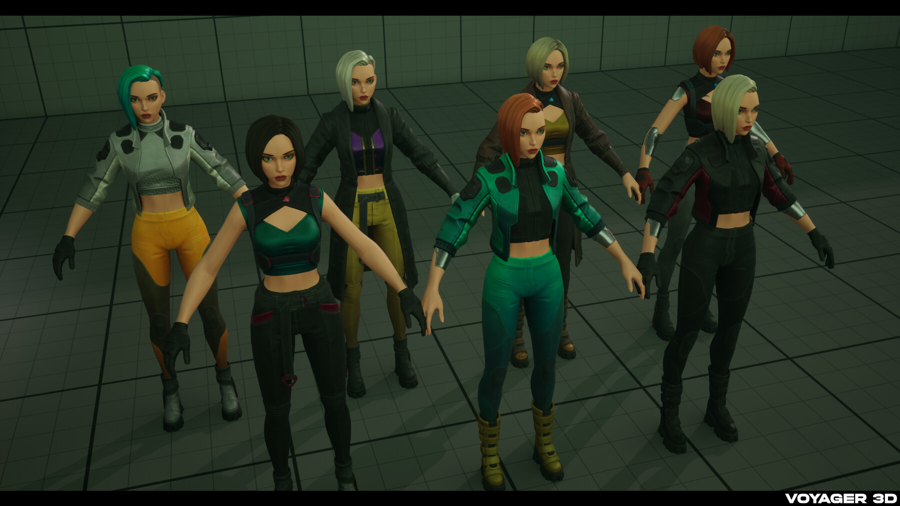 ArtStation - Stylized Cyberpunk Girl | Game Assets