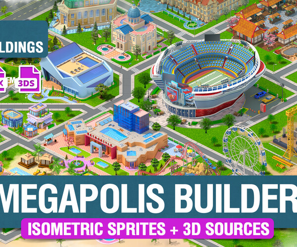 ArtStation - Megapolis City Builder - Isometric Ultimate Pack | Game Assets