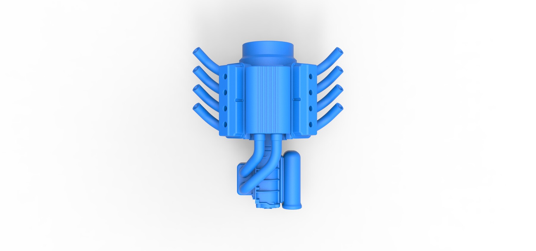 ArtStation - 3D printable Diecast engine V8 with Potvin Supercharger ...