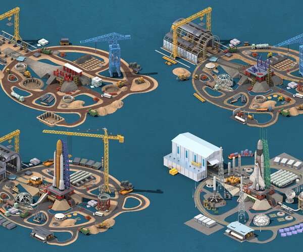 ArtStation - Megapolis City Builder - Isometric Ultimate Pack | Game Assets