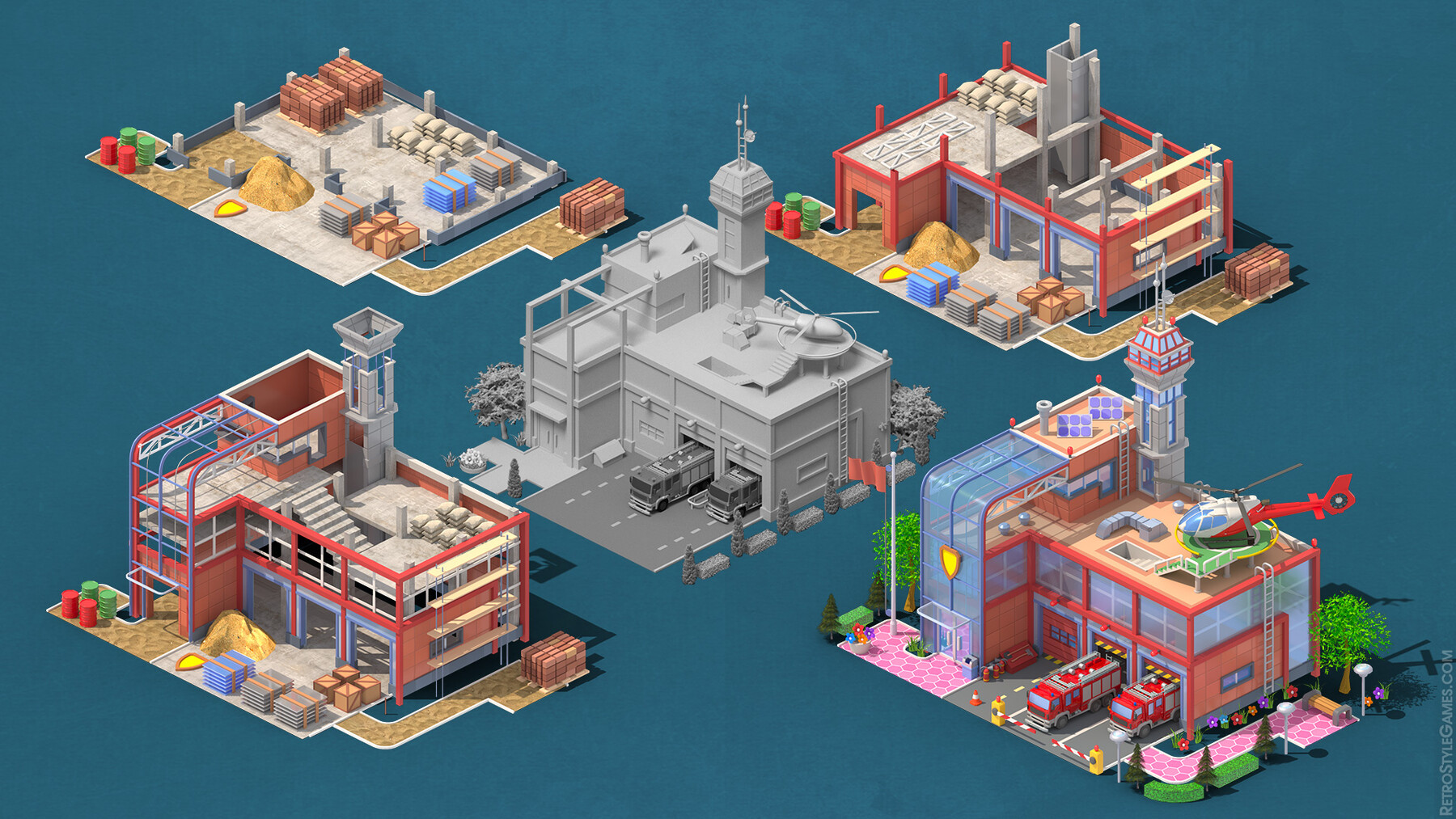 ArtStation - Megapolis City Builder - Isometric Ultimate Pack | Game Assets