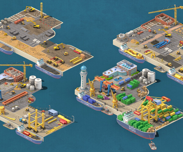 ArtStation - Megapolis City Builder - Isometric Ultimate Pack | Game Assets