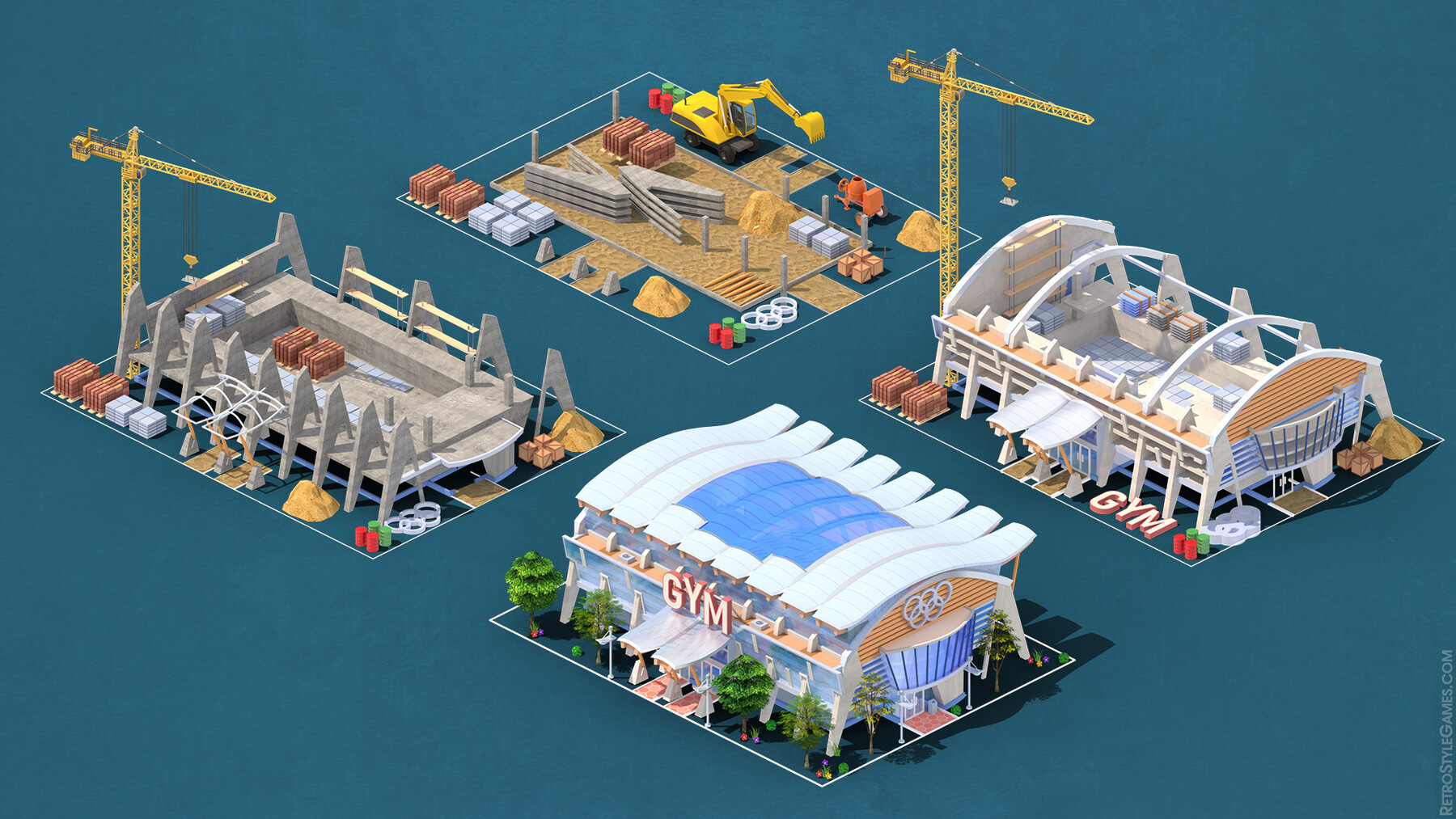 ArtStation - Megapolis City Builder - Isometric Ultimate Pack | Game Assets
