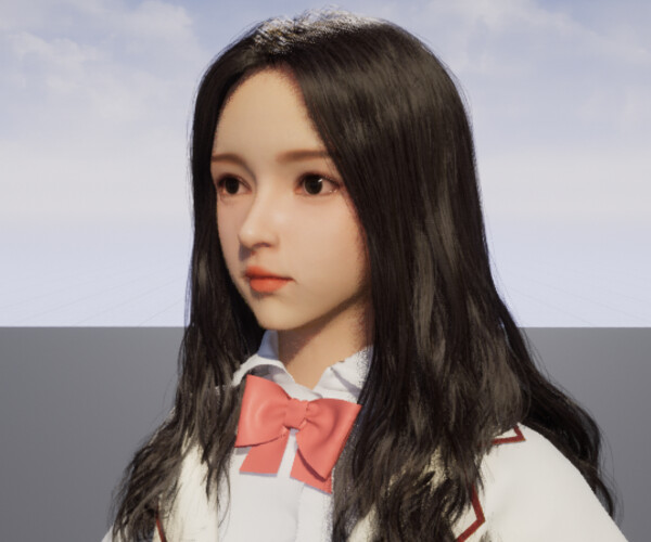 ArtStation - Nancy-The student in uniform--Metahuman/Unreal engine 5/Motion capture/Facial ...