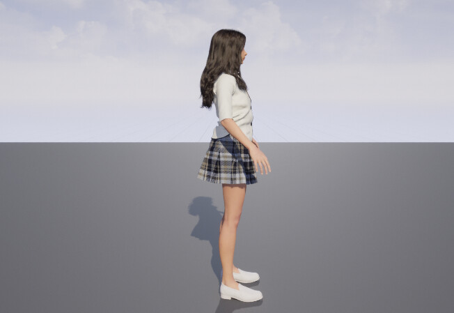 ArtStation - Nancy-The student in uniform--Metahuman/Unreal engine 5/Motion capture/Facial ...