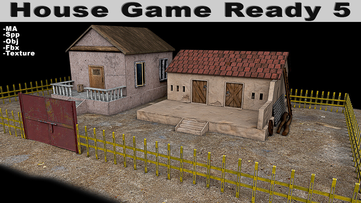 ArtStation - House Game Ready 5 | Game Assets