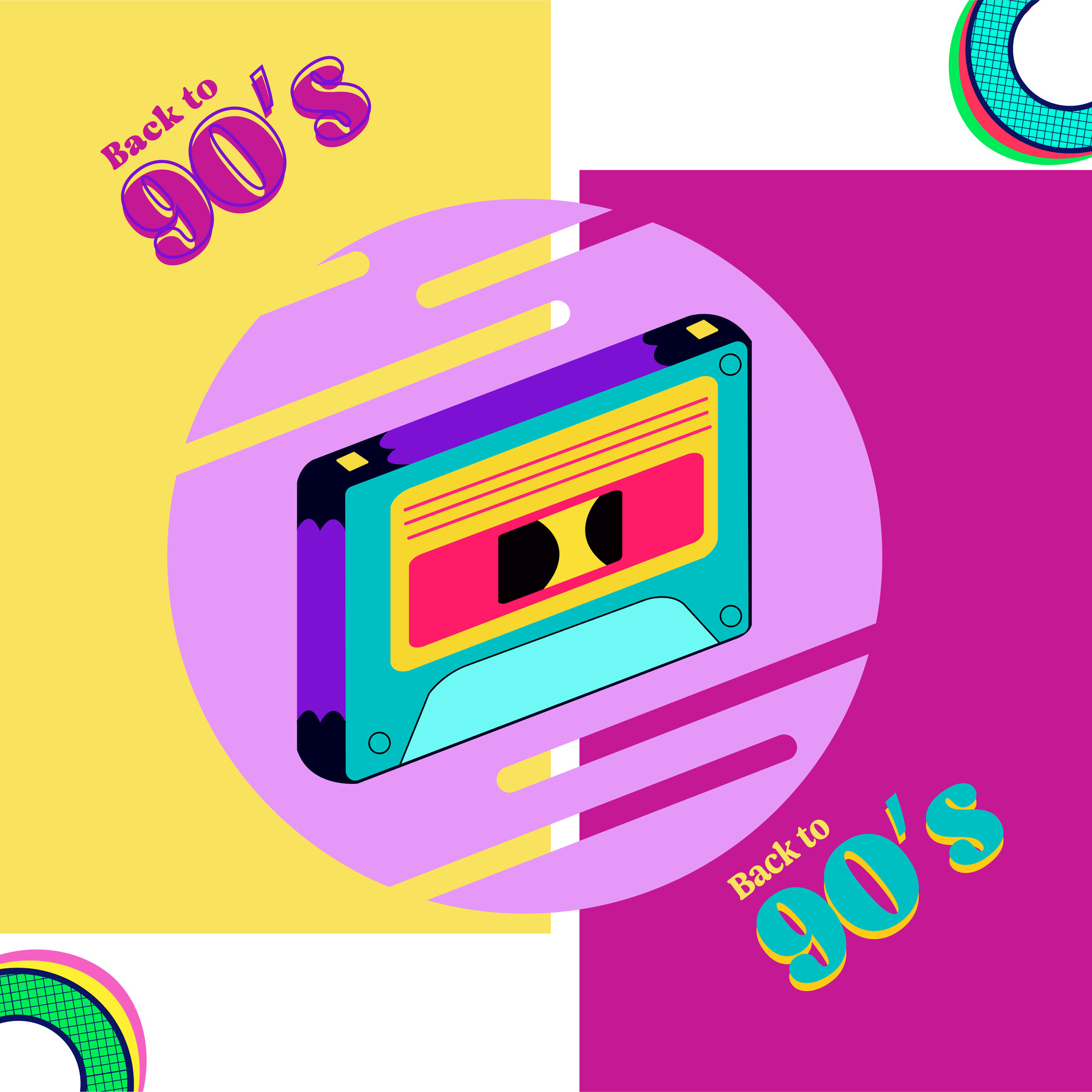 ArtStation - Vector Design back to 90's Nostalgic | Artworks