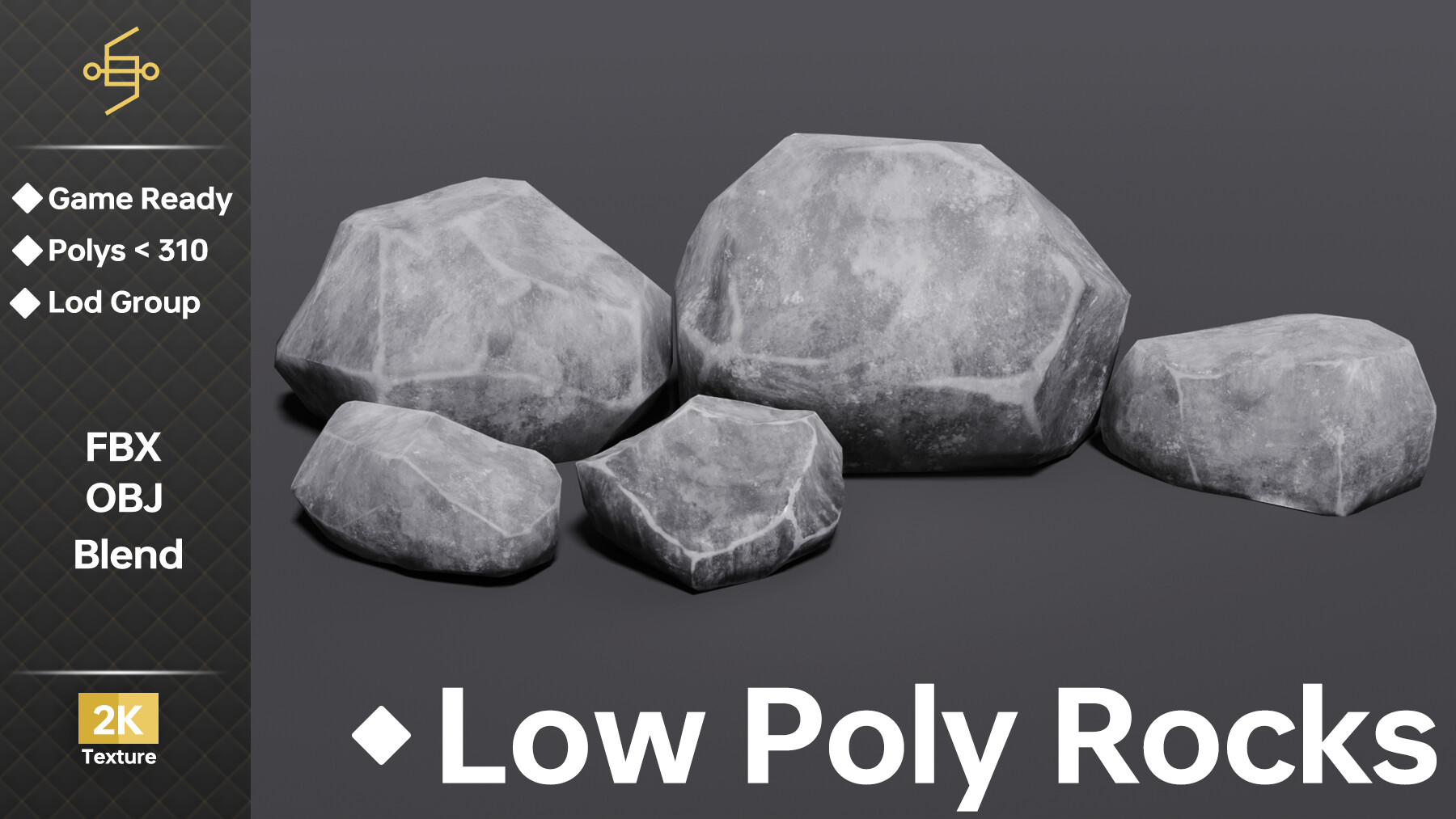 ArtStation - LowPoly Rocks | Resources