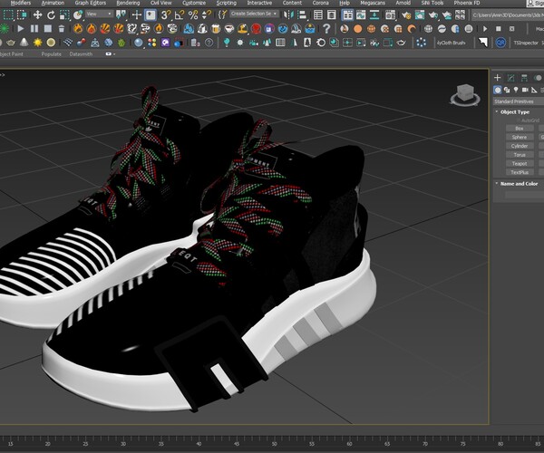 ArtStation - Adidas EQT Bask ADV Black & White with 4K PBR Textures | Resources