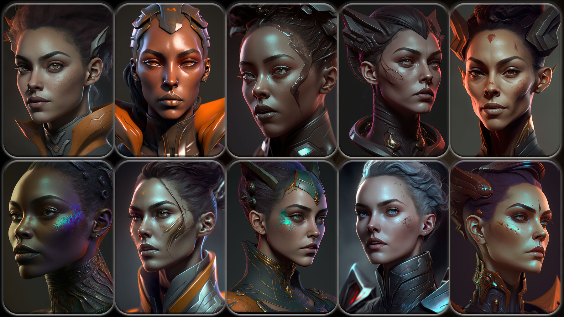 ArtStation - 300 Sci-Fi Head Sculpt (Male and Female) Reference Pack ...