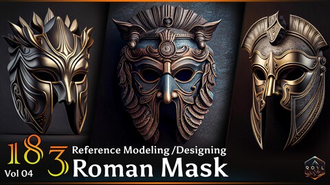 ArtStation - 183 Roman Mask reference Modeling /Designing Vol 04 | Artworks