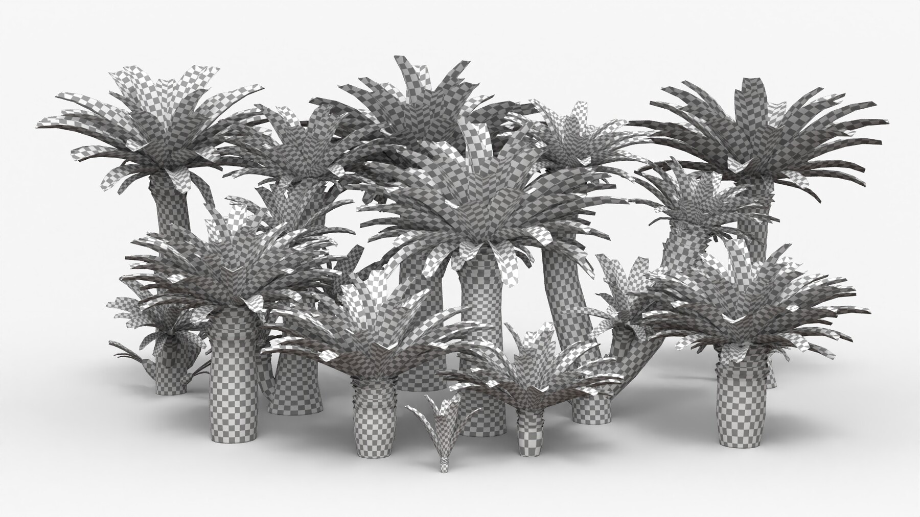 ArtStation - 3D Model: Low Poly Cycads Collection | Resources
