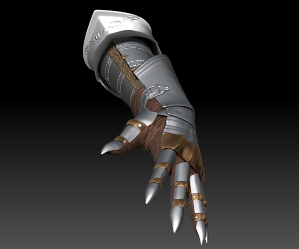 ArtStation - Hand Wrist Elbow Armor Sculpt | Resources