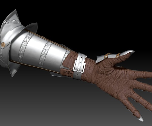ArtStation - Hand Wrist Elbow Armor Sculpt | Resources