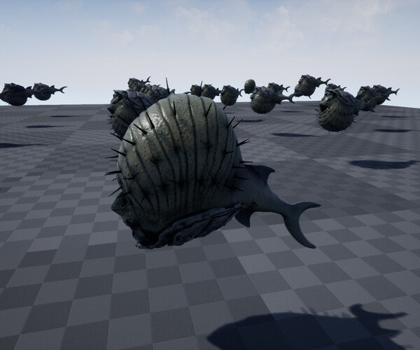 ArtStation - Fish low poly model / Porcupinefish Diodon lowpoly / ocean ...