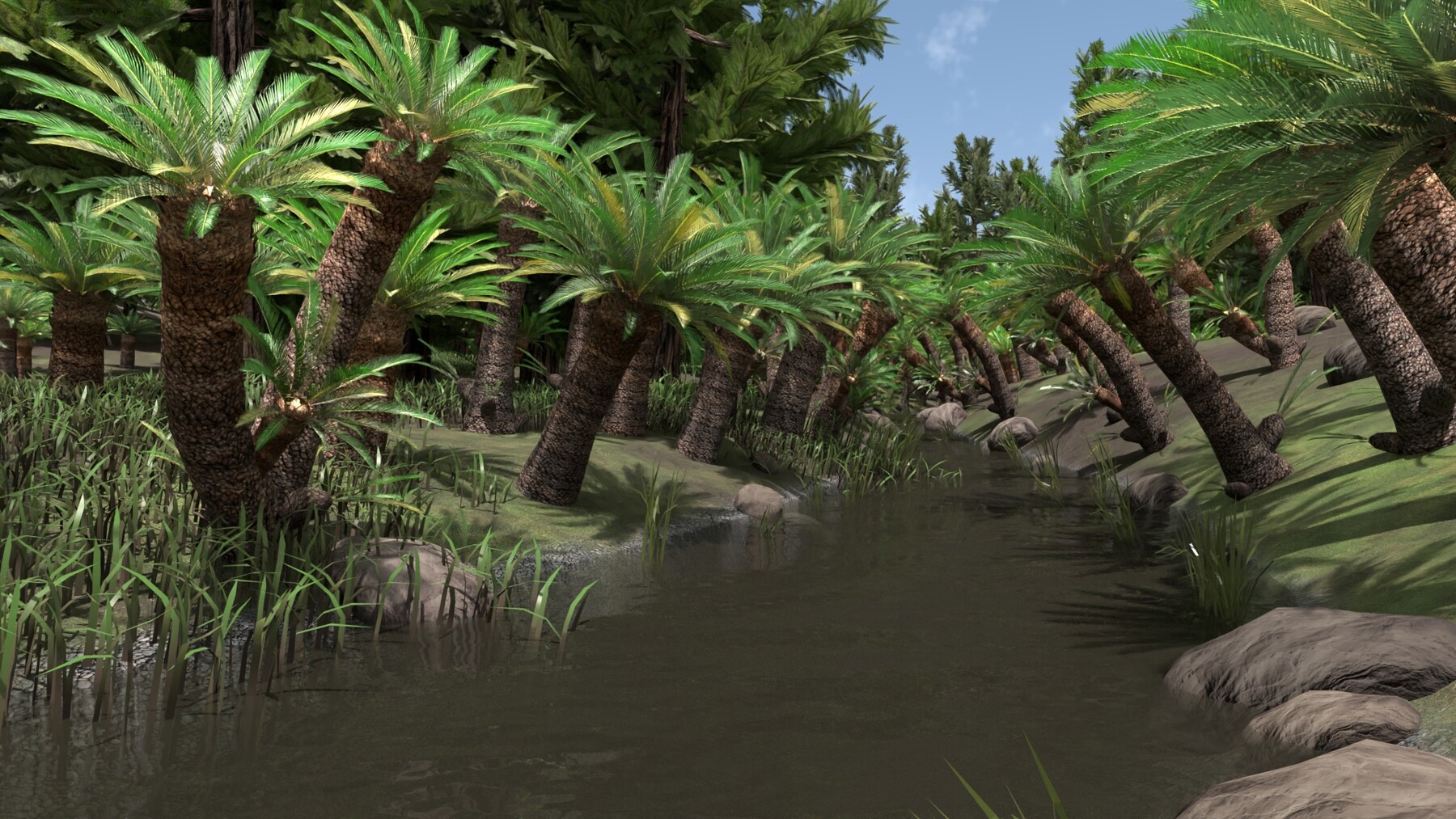 ArtStation - 3D Model: Mesozoic Landscape | Resources