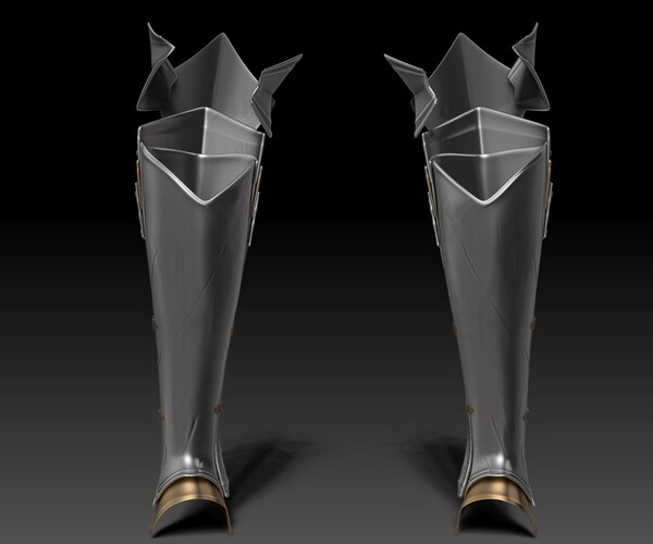 ArtStation - Knee Ankle Armor Sculpt Project | Resources