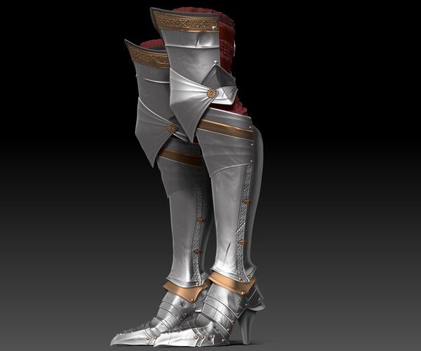 ArtStation - Leg Armor Set Sculpt Project | Resources