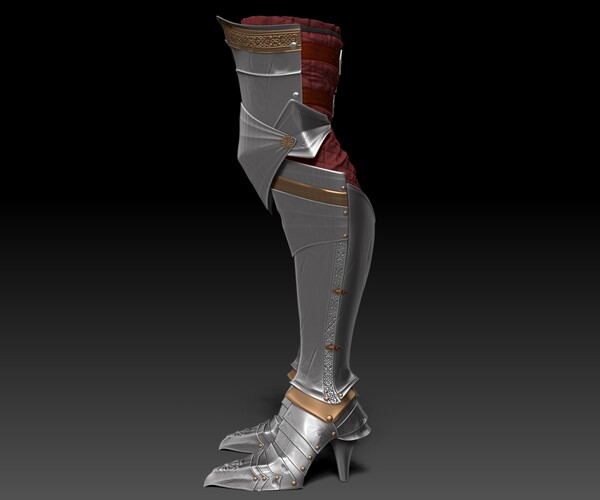 ArtStation - Leg Armor Set Sculpt Project | Resources