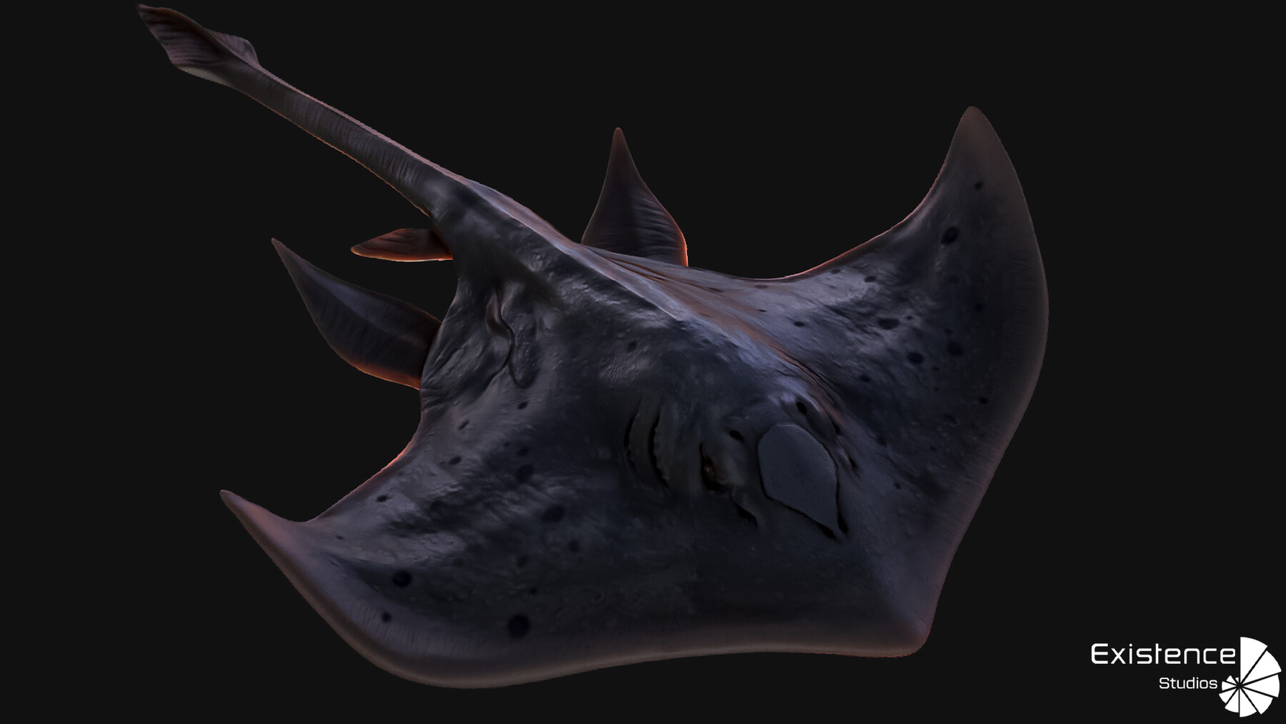 ArtStation - Fish low poly model / Stingray lowpoly fish / ocean horror / monster fish / #2 ...