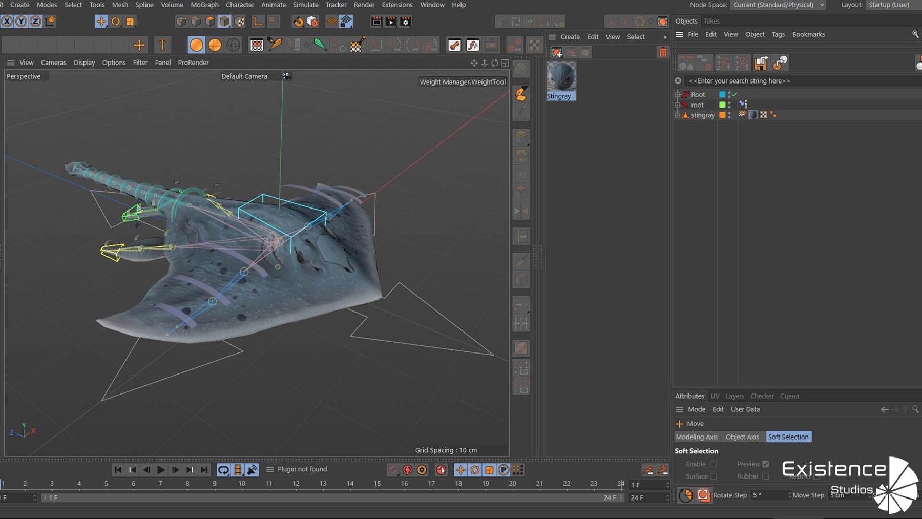 ArtStation - Fish low poly model / Stingray lowpoly fish / ocean horror ...