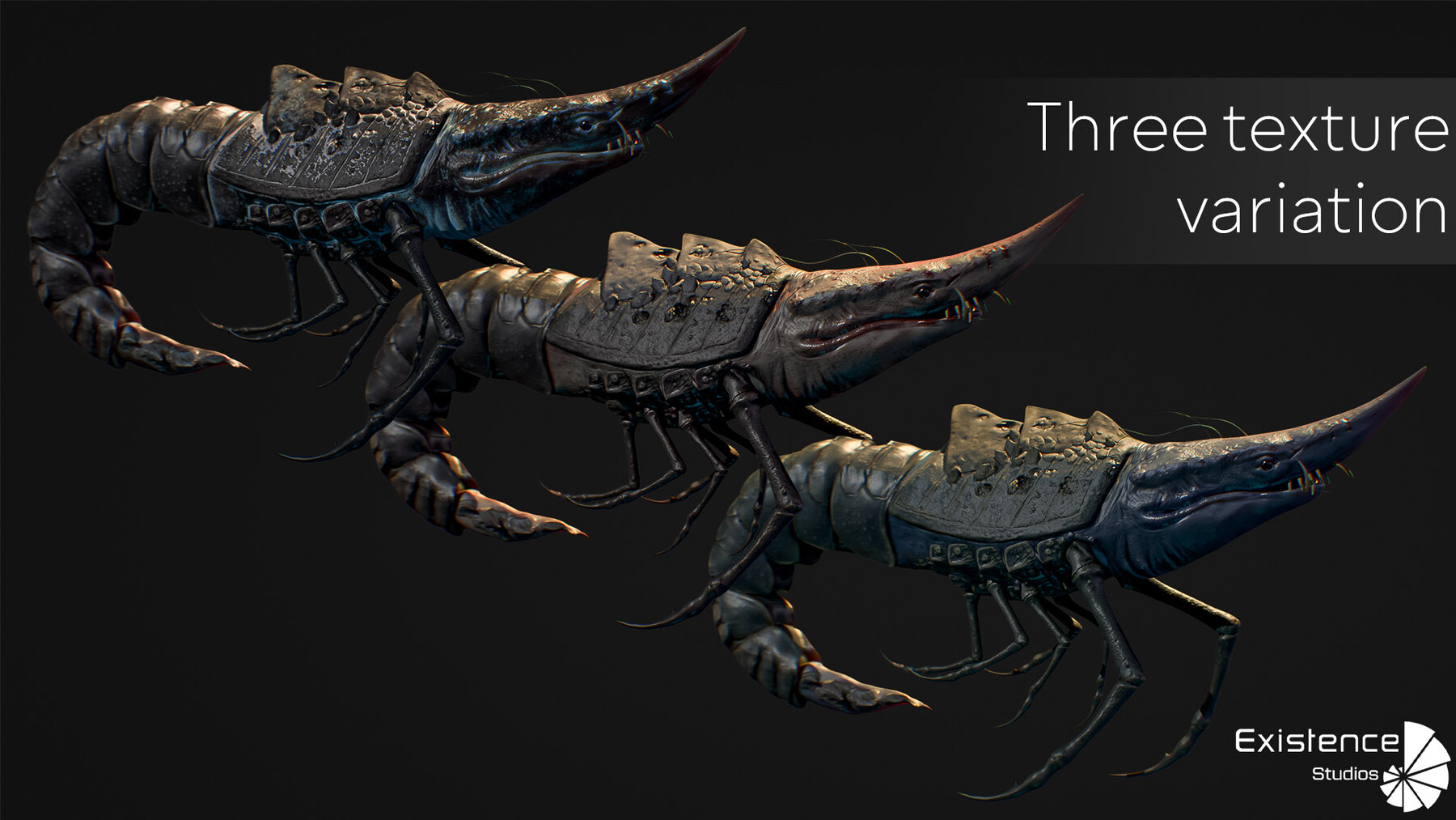 ArtStation - Fish low poly model / Caridean Shrimp fish lowpoly / ocean ...