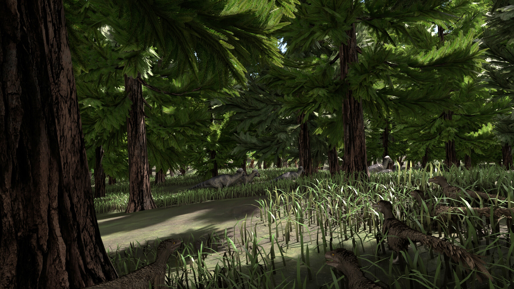 ArtStation - 3D Model: Mesozoic Landscape Dinosaur Collection | Resources