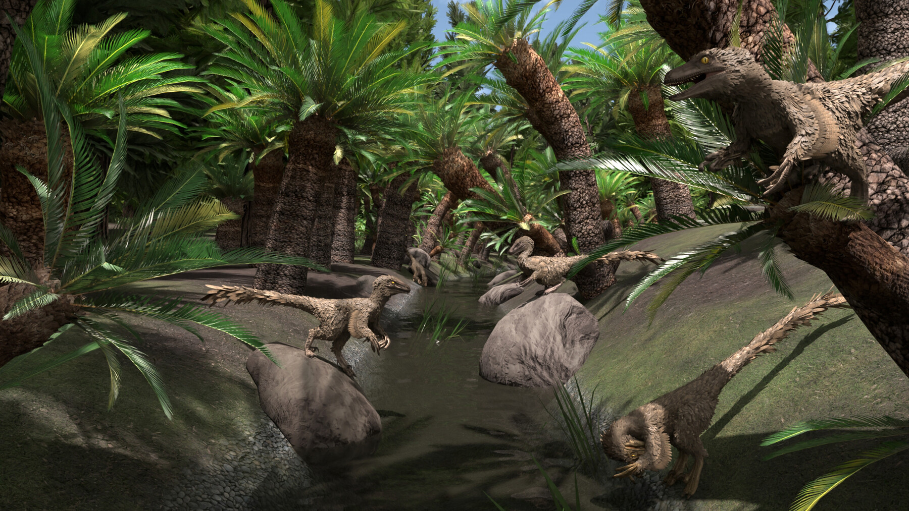 ArtStation - 3D Model: Mesozoic Landscape Dinosaur Collection | Resources