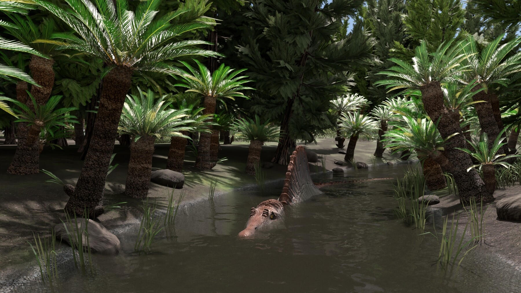 ArtStation - 3D Model: Mesozoic Landscape Dinosaur Collection | Resources