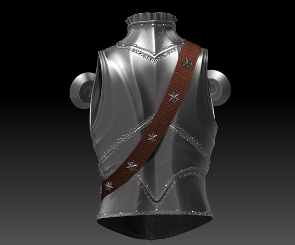 ArtStation - Upper Chest Armor Sculpt Project | Game Assets