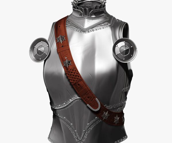 ArtStation - Upper Chest Armor Sculpt Project | Game Assets