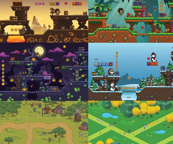 ArtStation - 2d Game Art Bundle 2018 | Game Assets