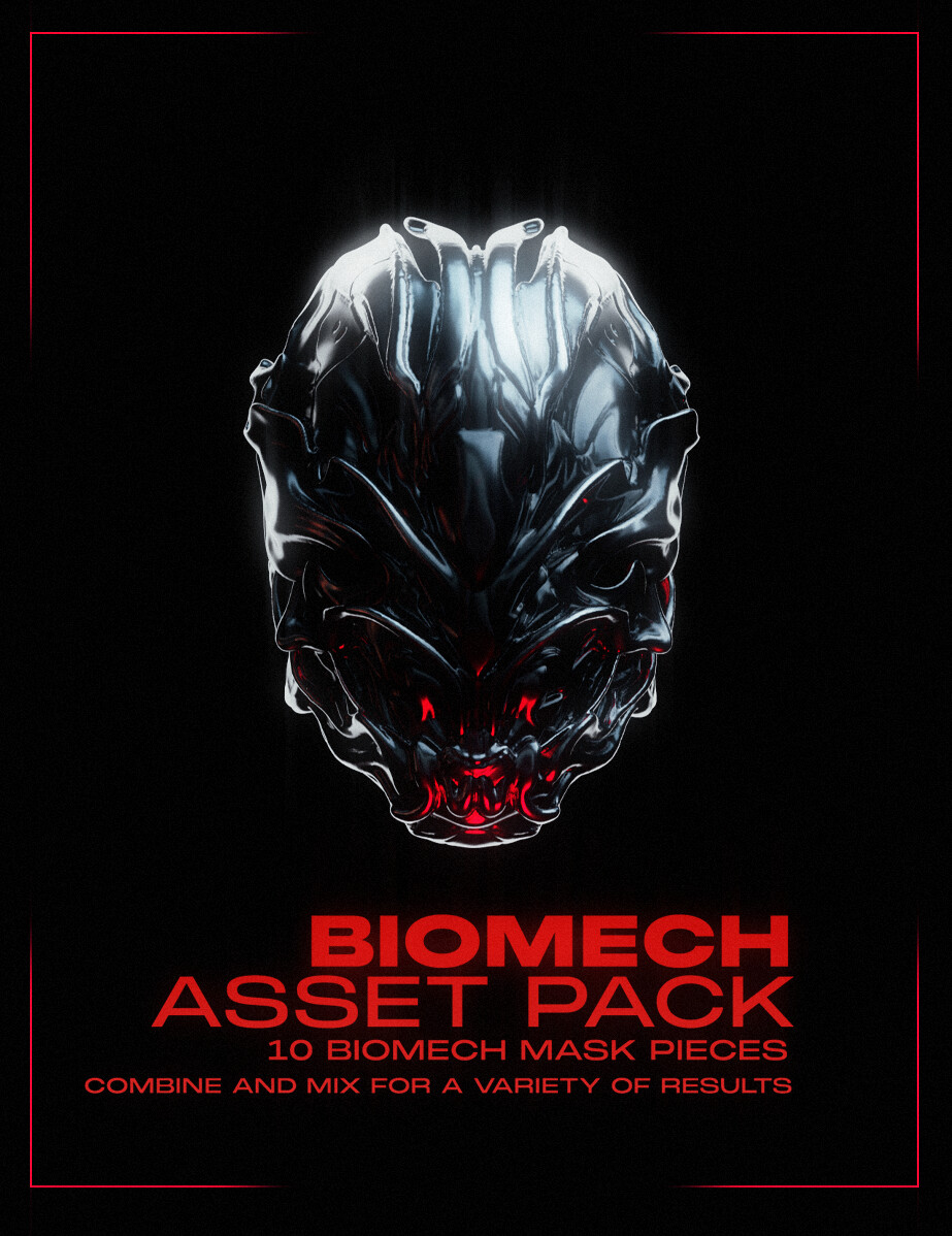 ArtStation - BIO MECH MASK ASSET PACK | Resources