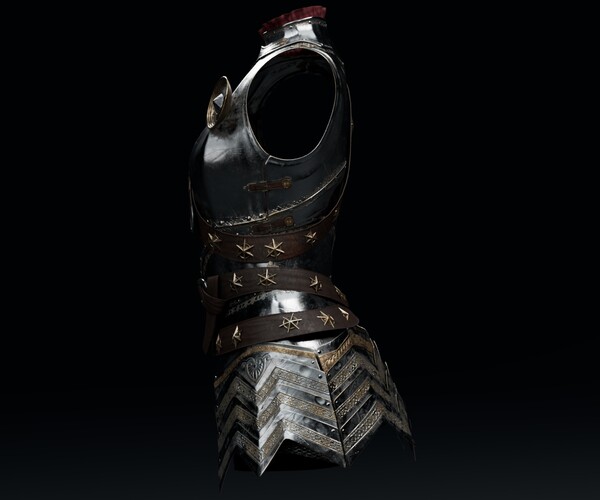 ArtStation - Female Body Armor Set MidPoly | Game Assets