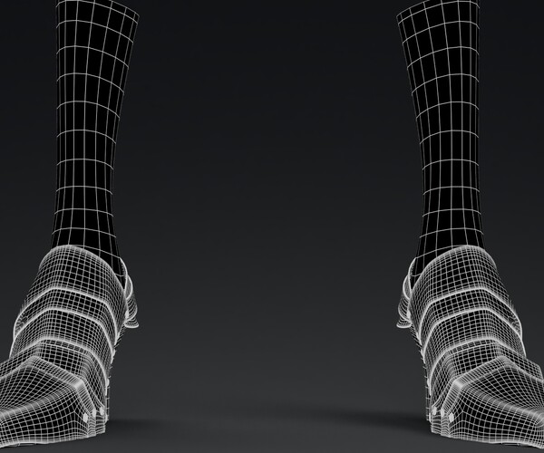 ArtStation - Female Foot Armor MidPoly | Game Assets