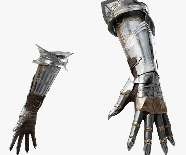 ArtStation - Female Hand And Wrist Armor MidPoly | Game Assets